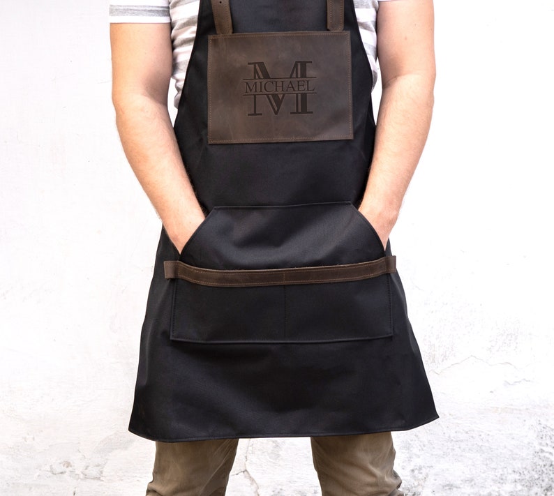 Personalized Apron With Logorestaurant Apronbartender - Etsy