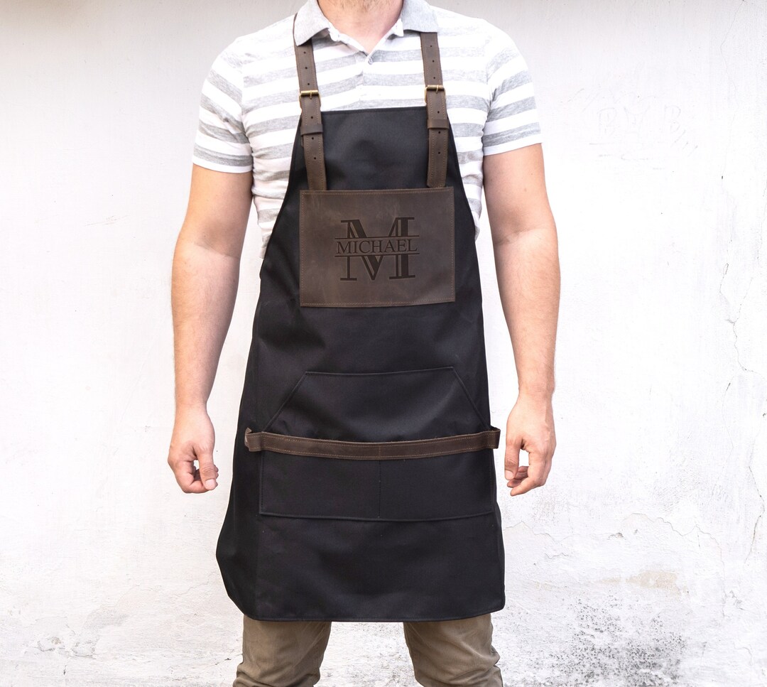 Personalized Apron With Logorestaurant Apronbartender - Etsy