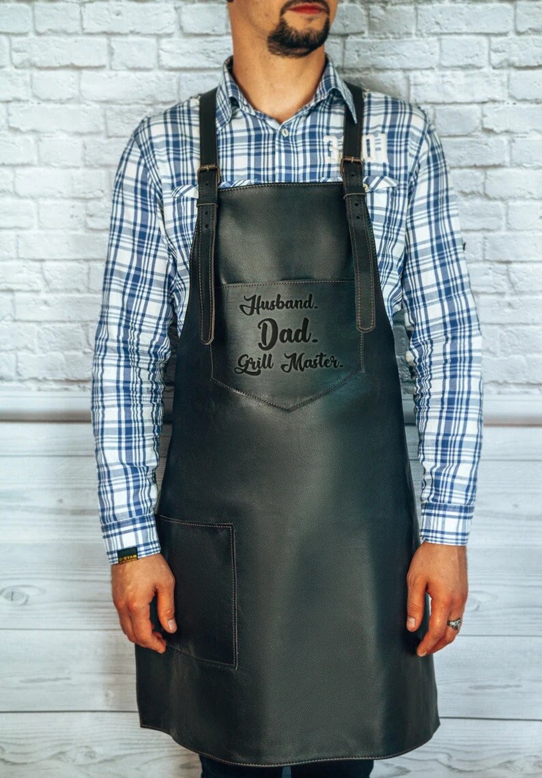 Leather Apron for Dad, Custom Grill Apron for Dad, Fathers Day Gift ...