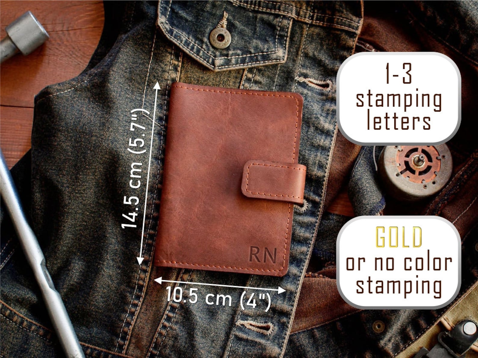 Monogram Passport Coverleather Passport Holderpassport | Etsy