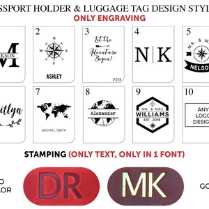 Monogram Passport Coverleather Passport Holderpassport | Etsy