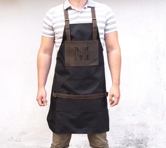 Canvas Apron for Mencustom Men's Apronpersonalized Apron - Etsy