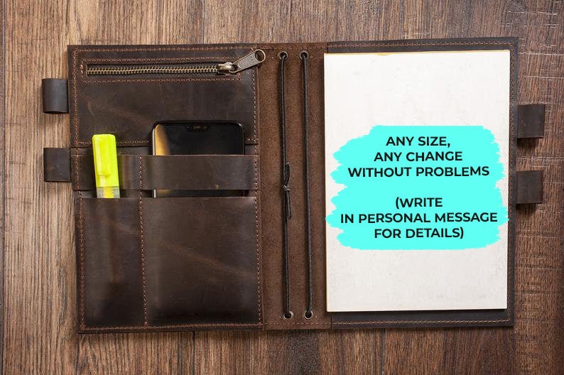 Leather Midori Cover, Custom Midori Notebook Cover A5, Handmade Midori ...