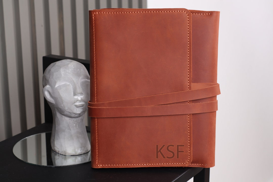 Personalized Leather Portfolio,leather Journal Refillable,notepad ...