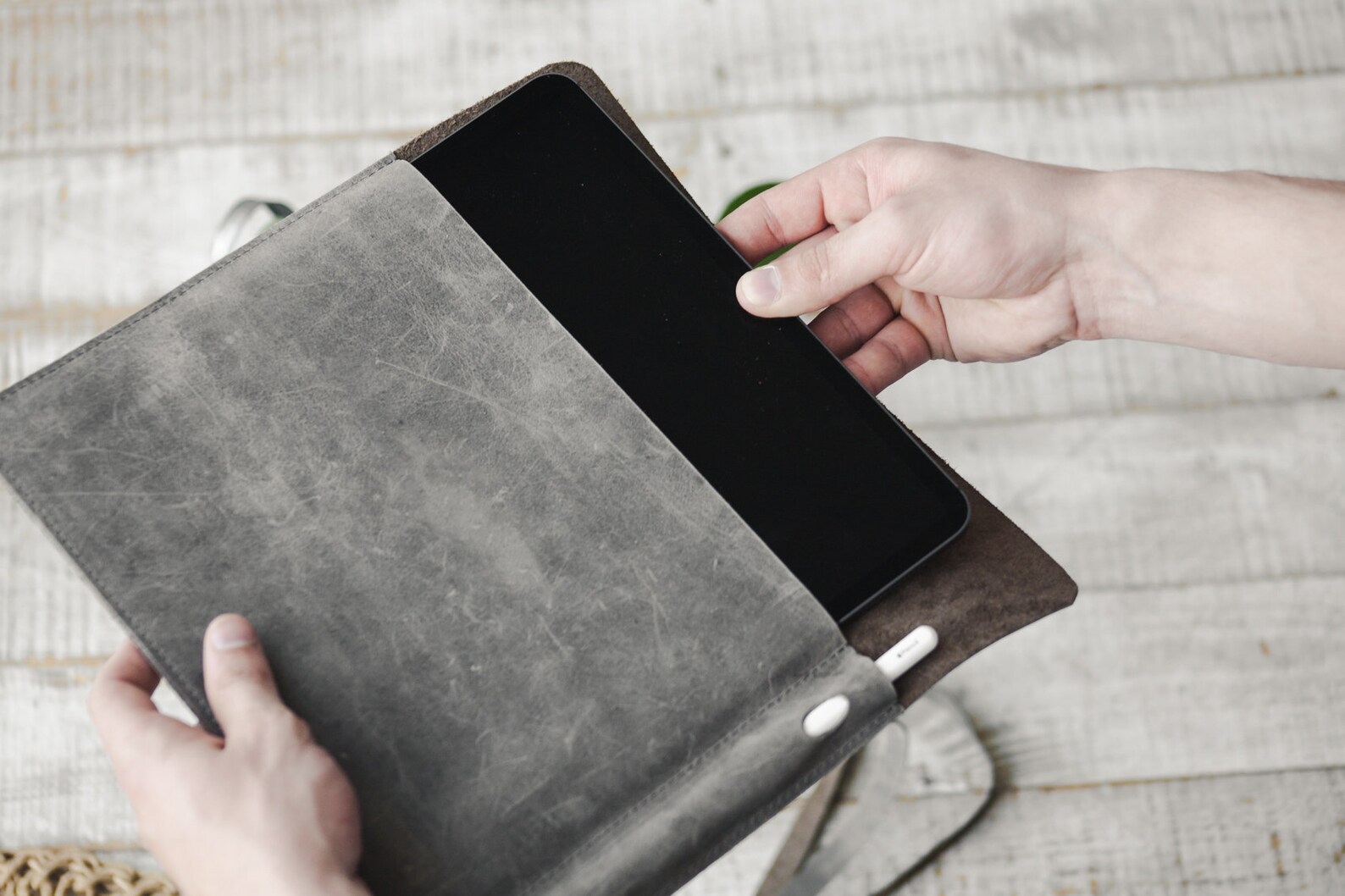 Ipad Case With Pencil Holderleather Ipad Caseipad Air 2 - Etsy