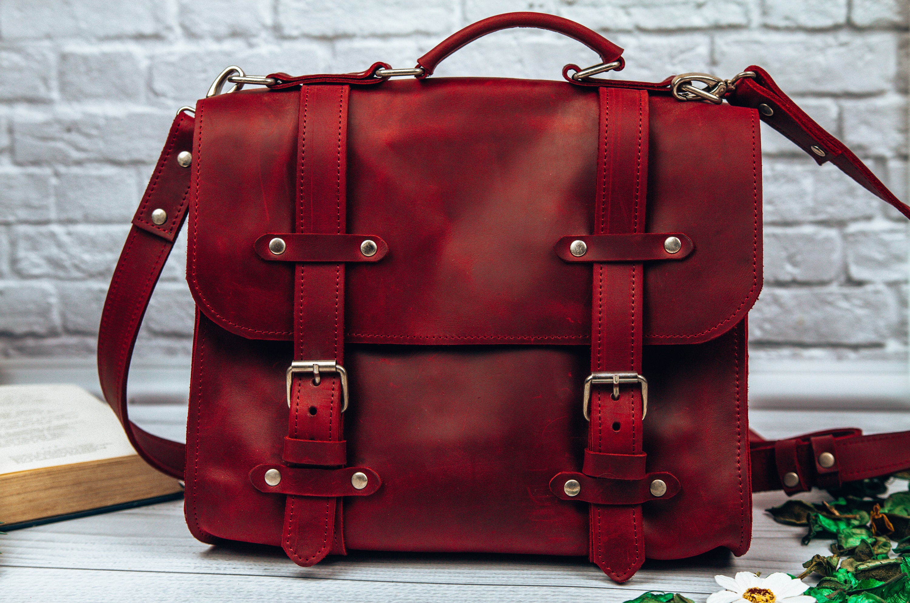 Leather Satchel Purseleather Satchel Full Grainpersonalized - Etsy