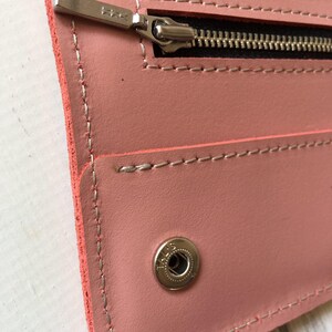 Pink Leather Women Wallet,minimalist Wallet,slim Wallet,leather Wallet ...