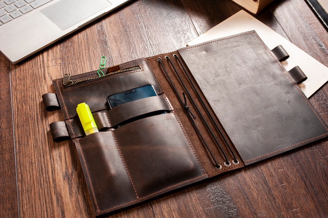 Leather Midori Cover, Custom Midori Notebook Cover A5, Handmade Midori ...