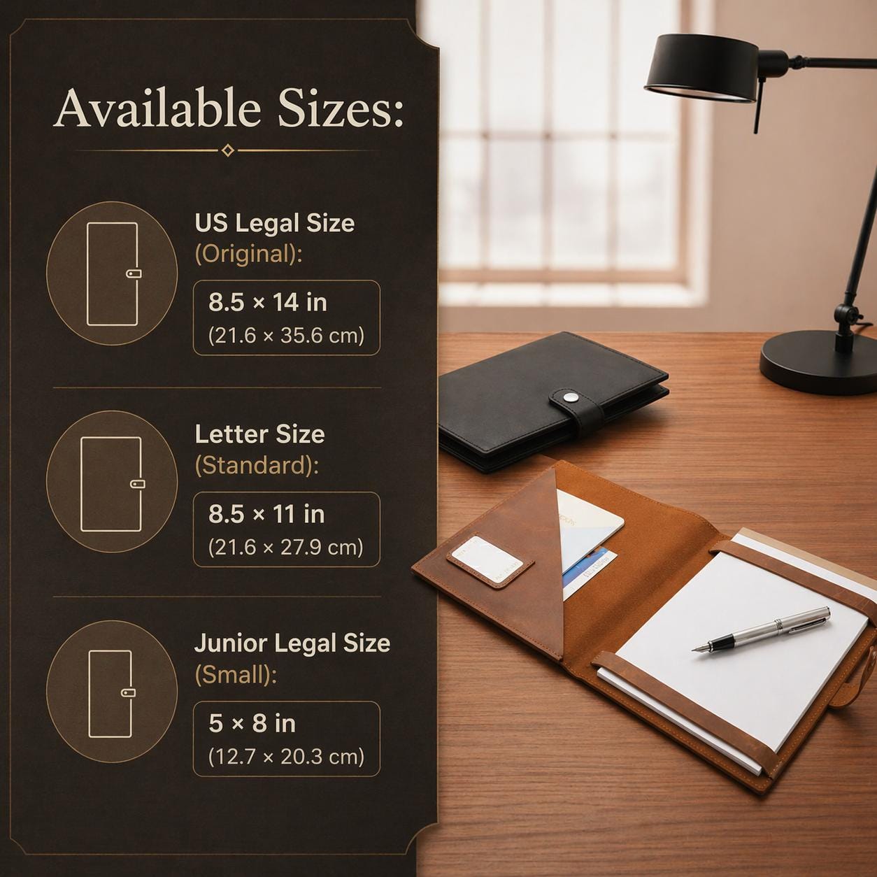 Leather Notepad Holder, Personalized Leather Portfolio, Custom Leather ...
