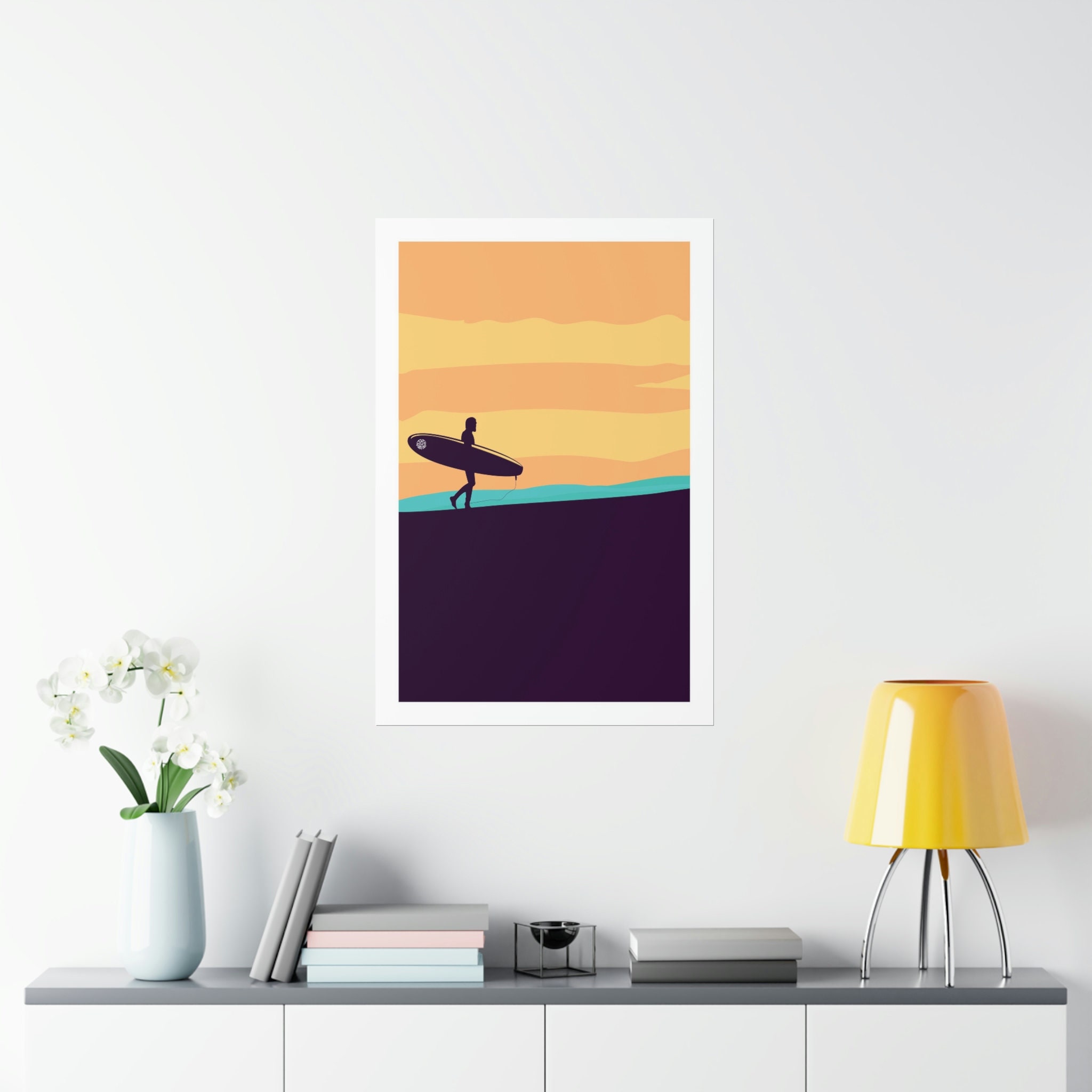 Ride the Waves: Stunning Surfer Poster - Perfect Wall Art for Ocean ...