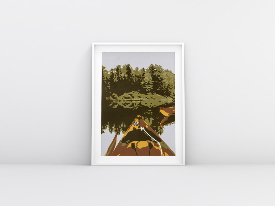 Explore the Waterways: Kayaking Poster for Nature Lovers - Etsy