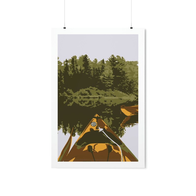 Explore the Waterways: Kayaking Poster for Nature Lovers - Etsy
