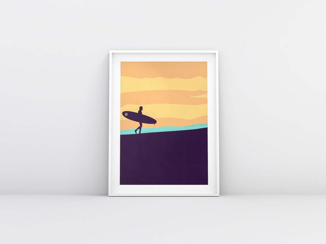 Ride the Waves: Stunning Surfer Poster - Perfect Wall Art for Ocean ...