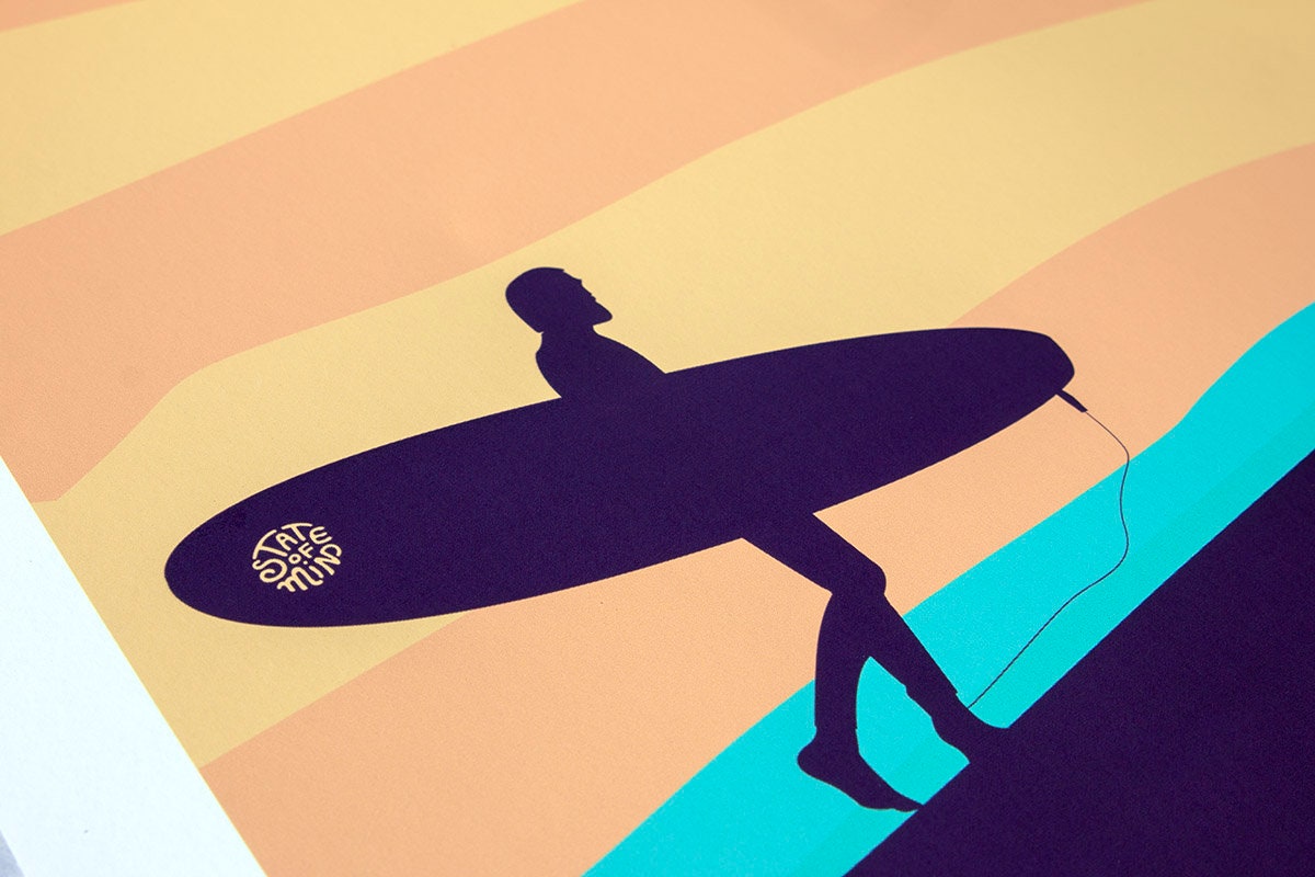 Ride the Waves: Stunning Surfer Poster - Perfect Wall Art for Ocean ...