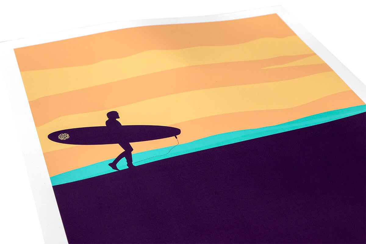 Ride the Waves: Stunning Surfer Poster - Perfect Wall Art for Ocean ...