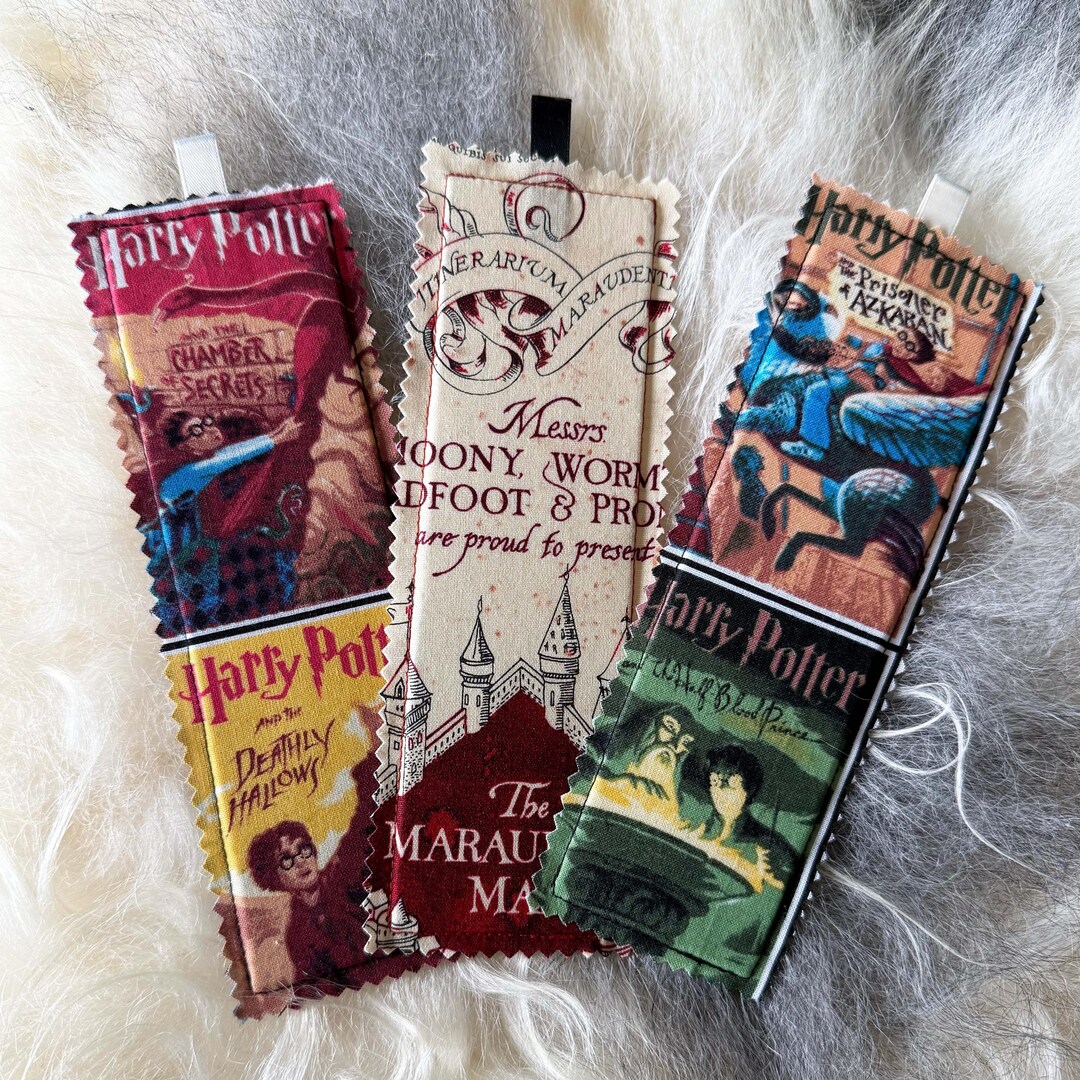 Harry Potter - Hand Made Fabric Bookmark - Etsy