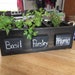 Herb Box Garden Box Planter Box Rustic Indoor Herb Box Reclaimed Wood ...