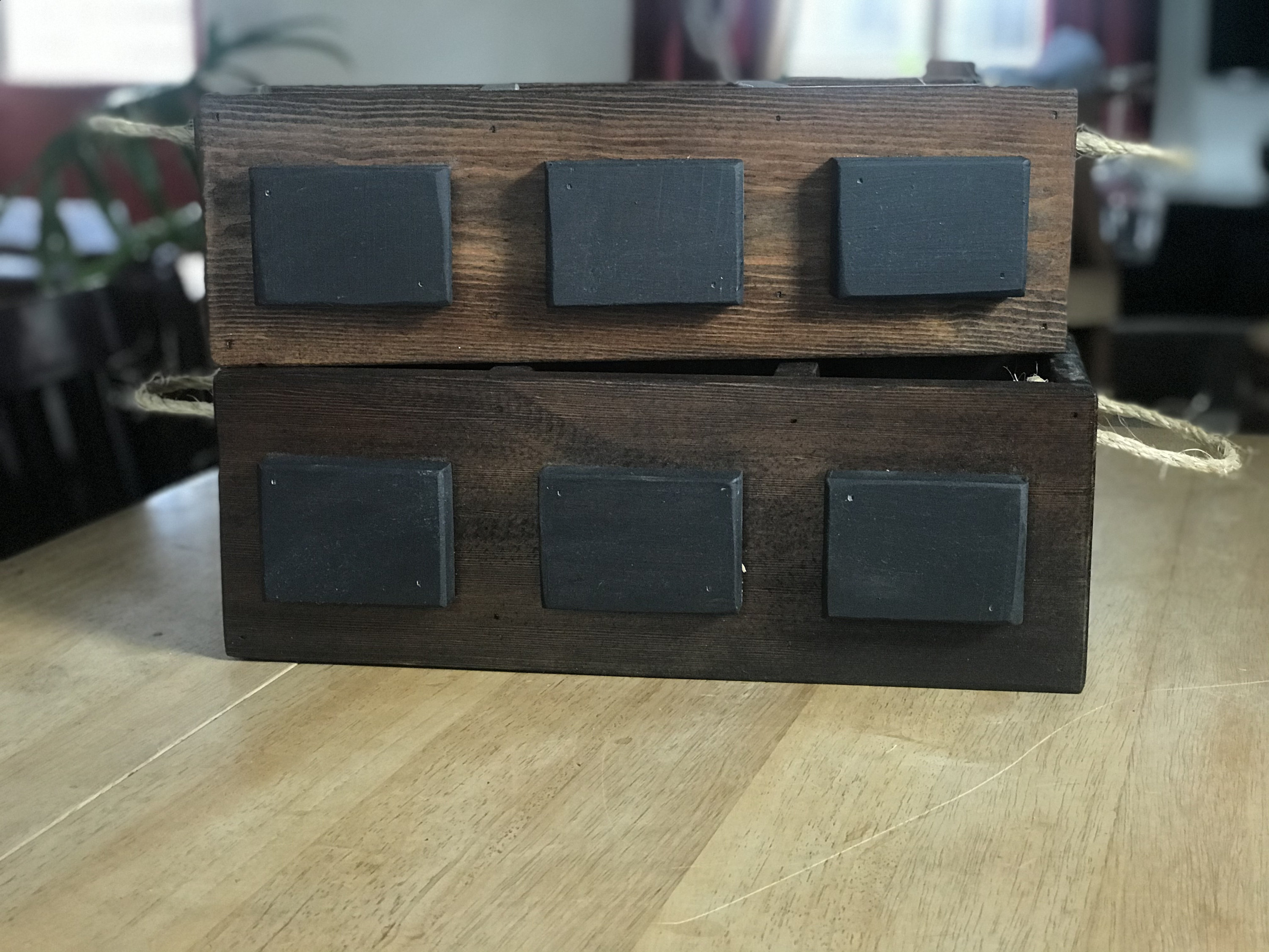 Herb Box Garden Box Planter Box Rustic Indoor Herb Box - Etsy