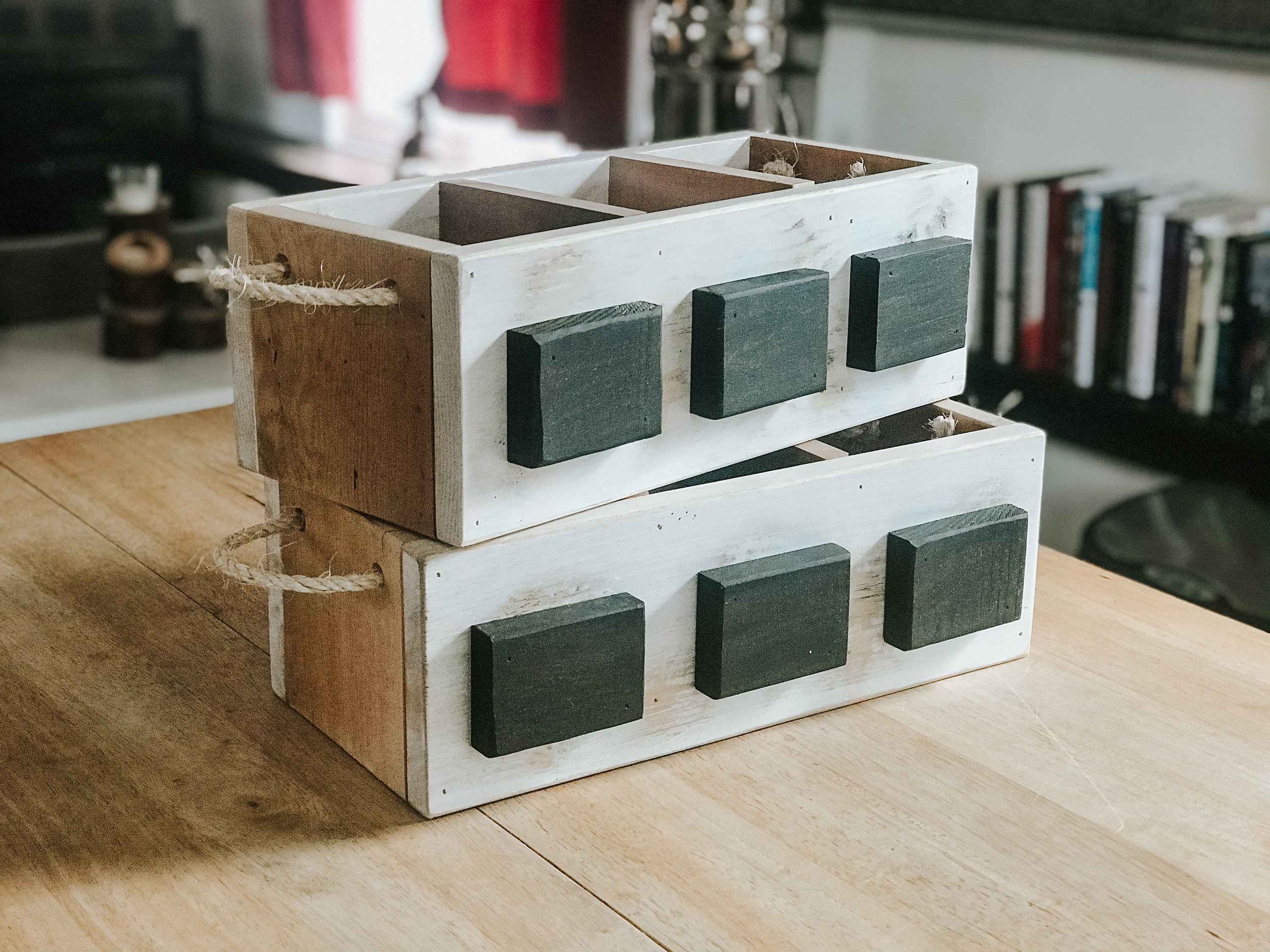 Herb Box Garden Box Planter Box Rustic Indoor Herb Box Reclaimed Wood ...