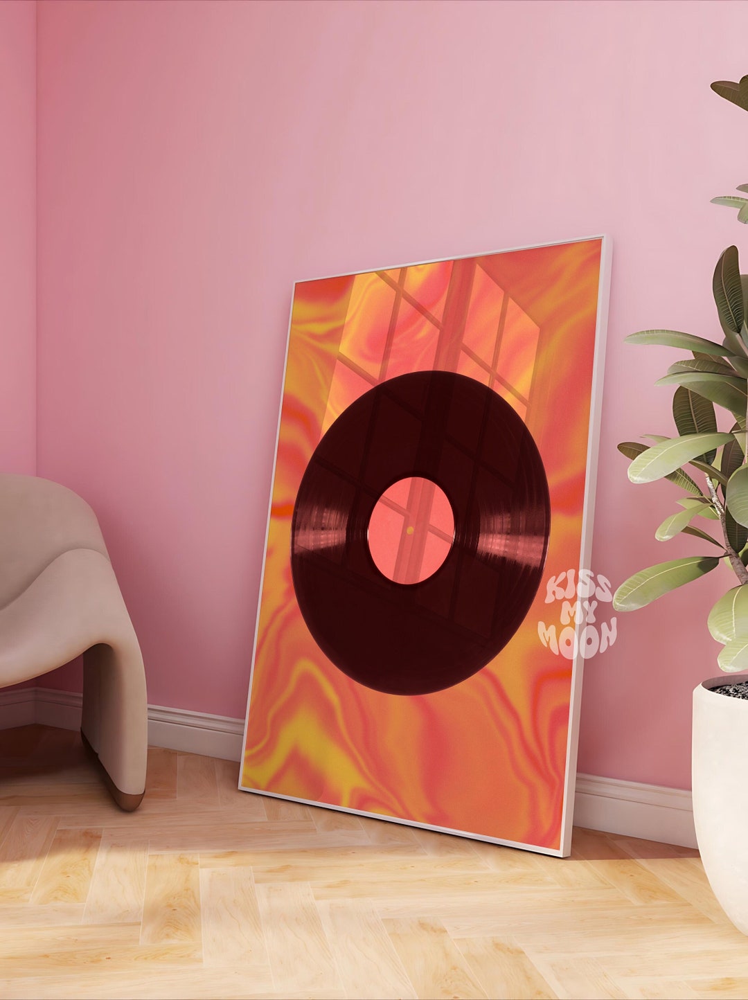 Retro Vinyl Record Art Print, Home Decor, Wall Art, Art Poster ...