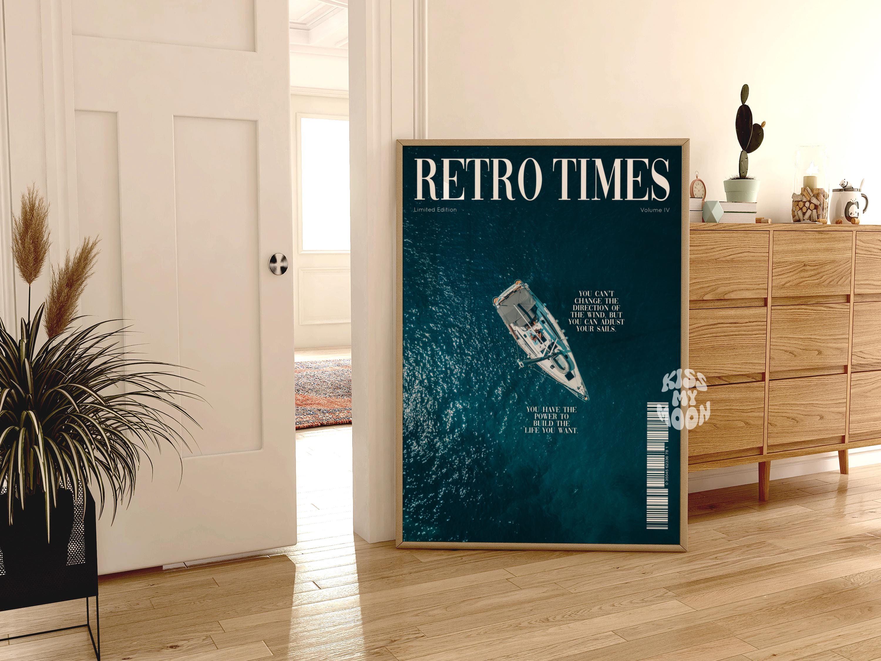 Retro Magazine Cover, Art Printable, Inspirational Art, Retro Poster ...