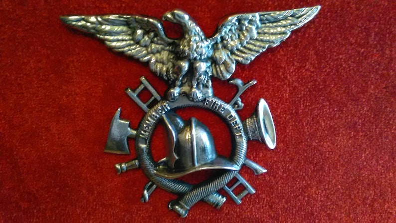 Firefighter Scramble With Helmet Center and Eagle Top - Etsy