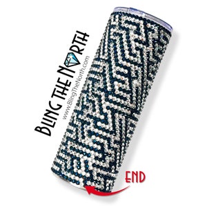 LABYRINTH Maze Puzzle Rhinestone Pattern Template | SS20 5mm | 30oz ...