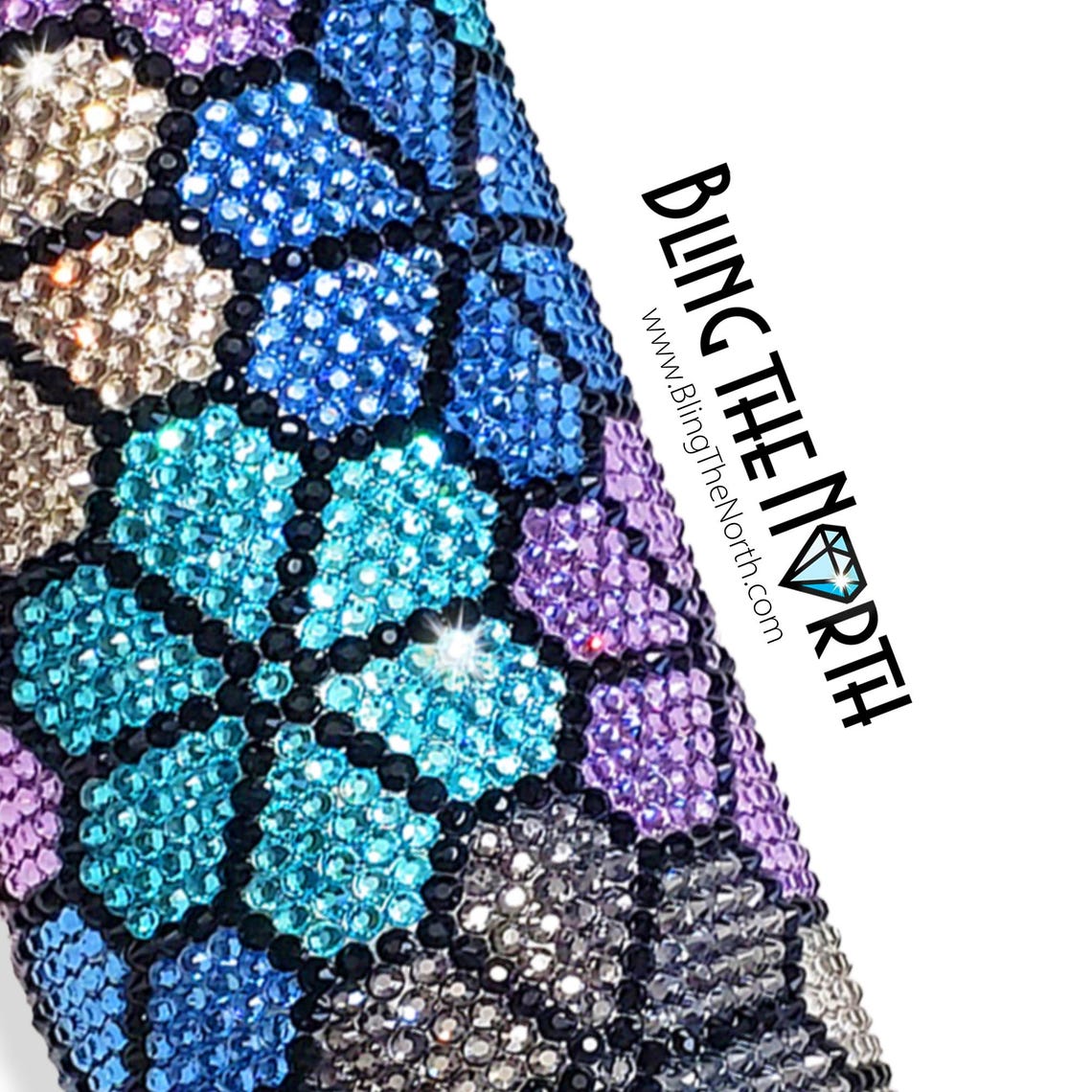 FLOWER POWER Rhinestone Pattern Template | SS16 4mm | 24oz Plump ...