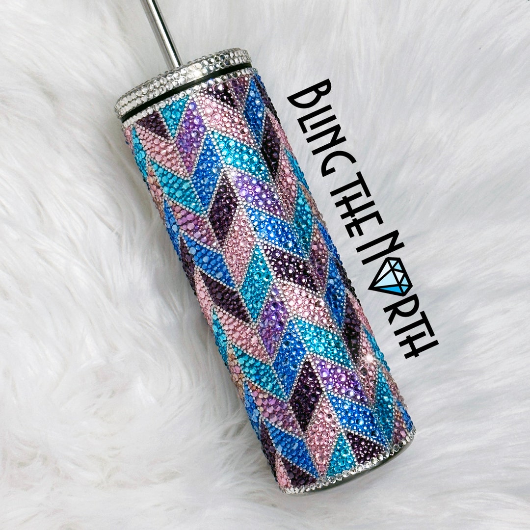 Bling the North 20oz Tangram Custom Bling Tumbler With Glass - Etsy