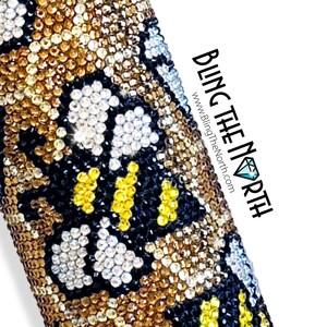 QUEEN BEE Rhinestone Pattern Template | SS16 4mm | 20oz Skinny Straight ...