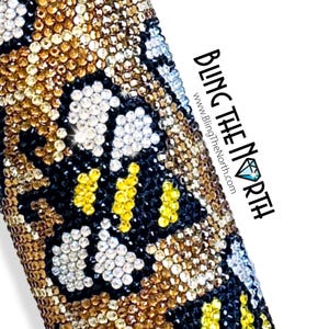 QUEEN BEE Rhinestone Pattern Template | SS16 4mm | 30oz Skinny Straight ...