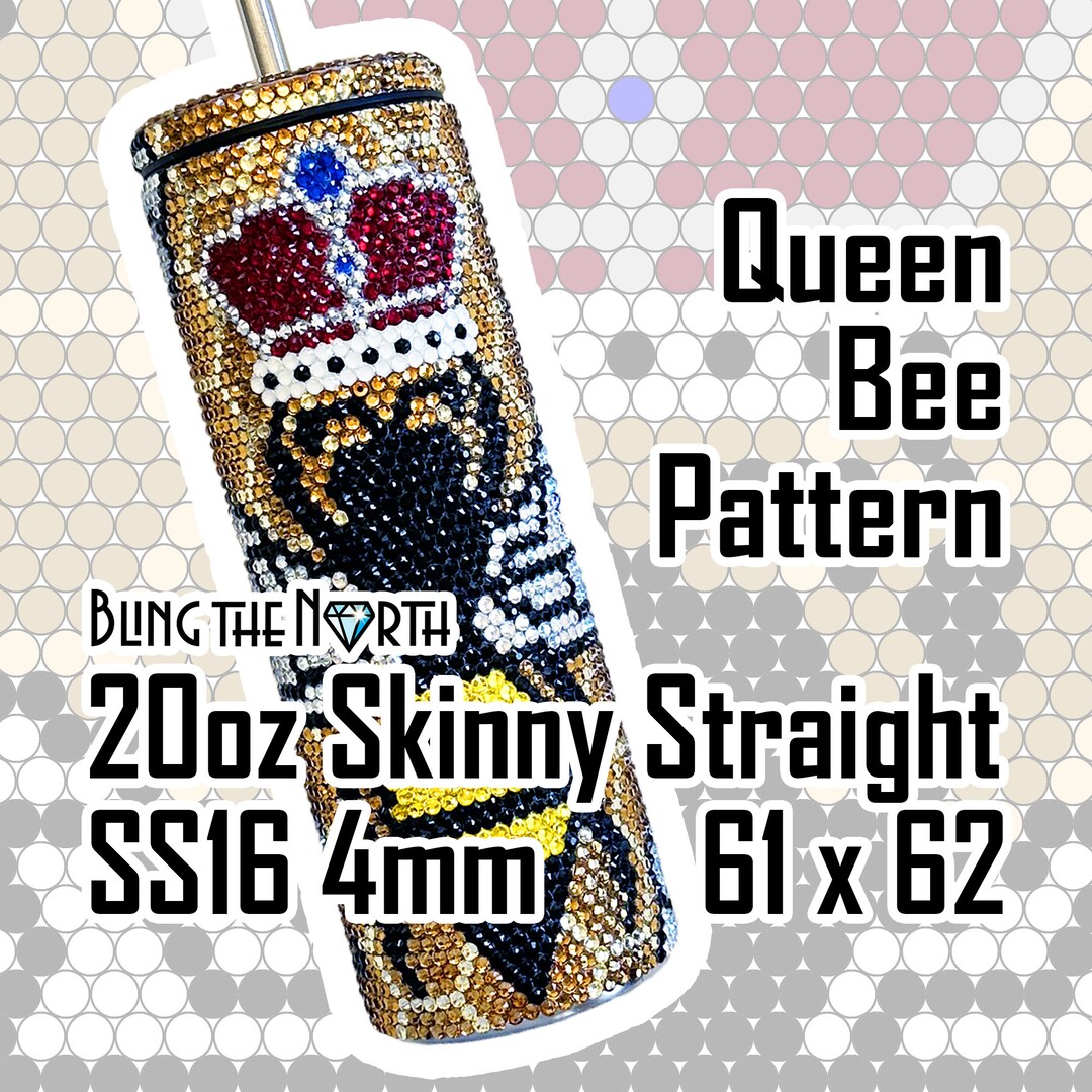 QUEEN BEE Rhinestone Pattern Template SS16 4mm (Download Now) - Etsy