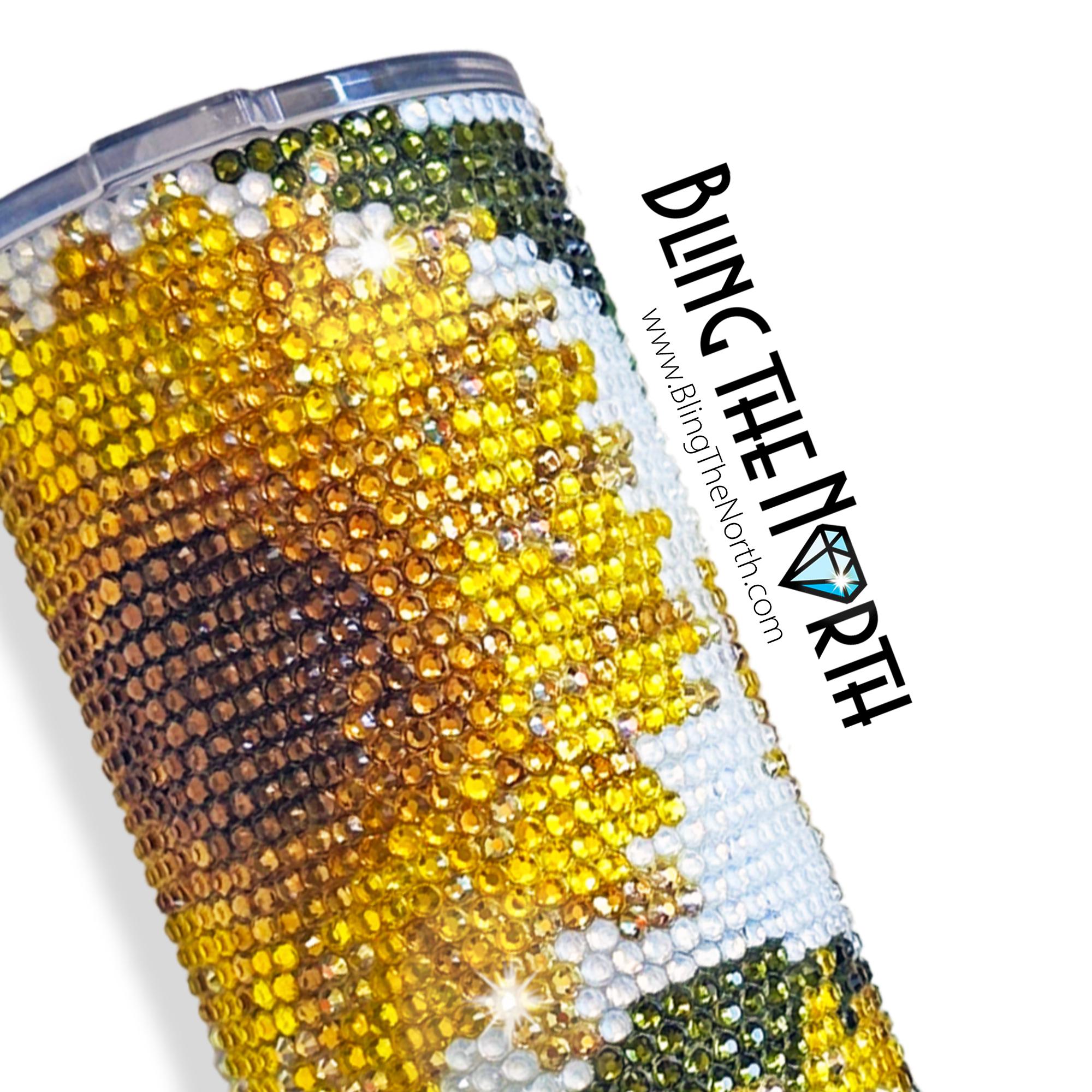 FALL SUNFLOWERS Rhinestone Pattern Template | SS16 4mm | 20oz Skinny ...