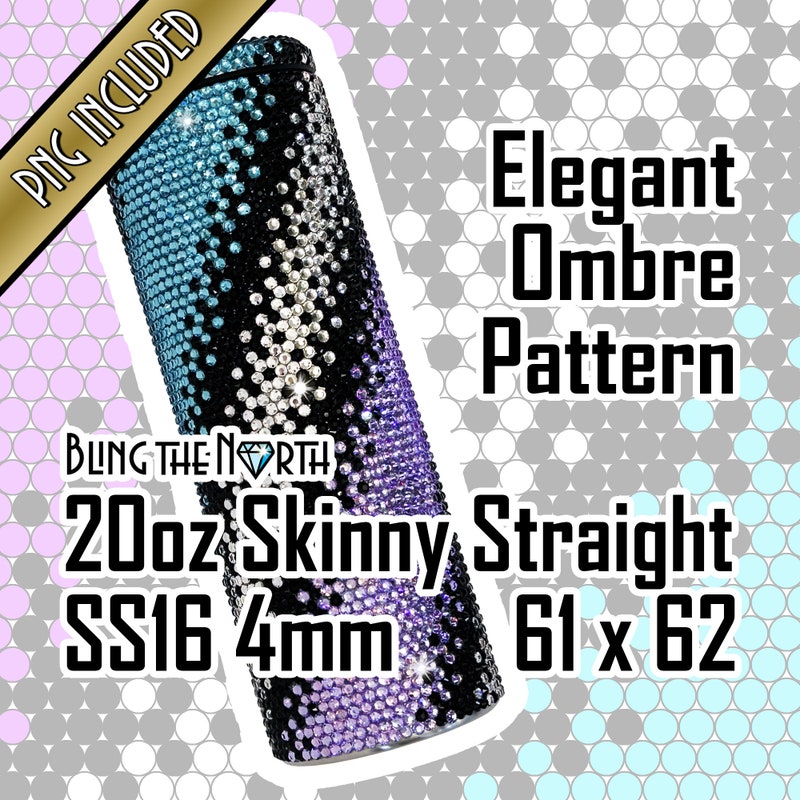Bedazzle Tumbler Ombre - Etsy