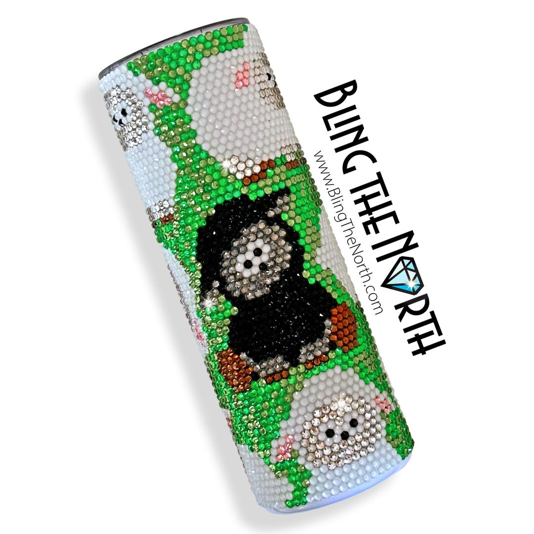 BLACK SHEEP Rhinestone Tumbler | 20oz Skinny Straight | Bling the North ...