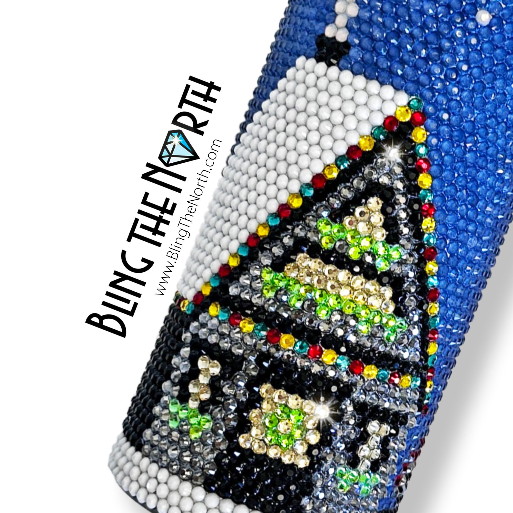 CHRISTMAS EVE Rhinestone Pattern Template | SS16 4mm | 20oz Skinny ...