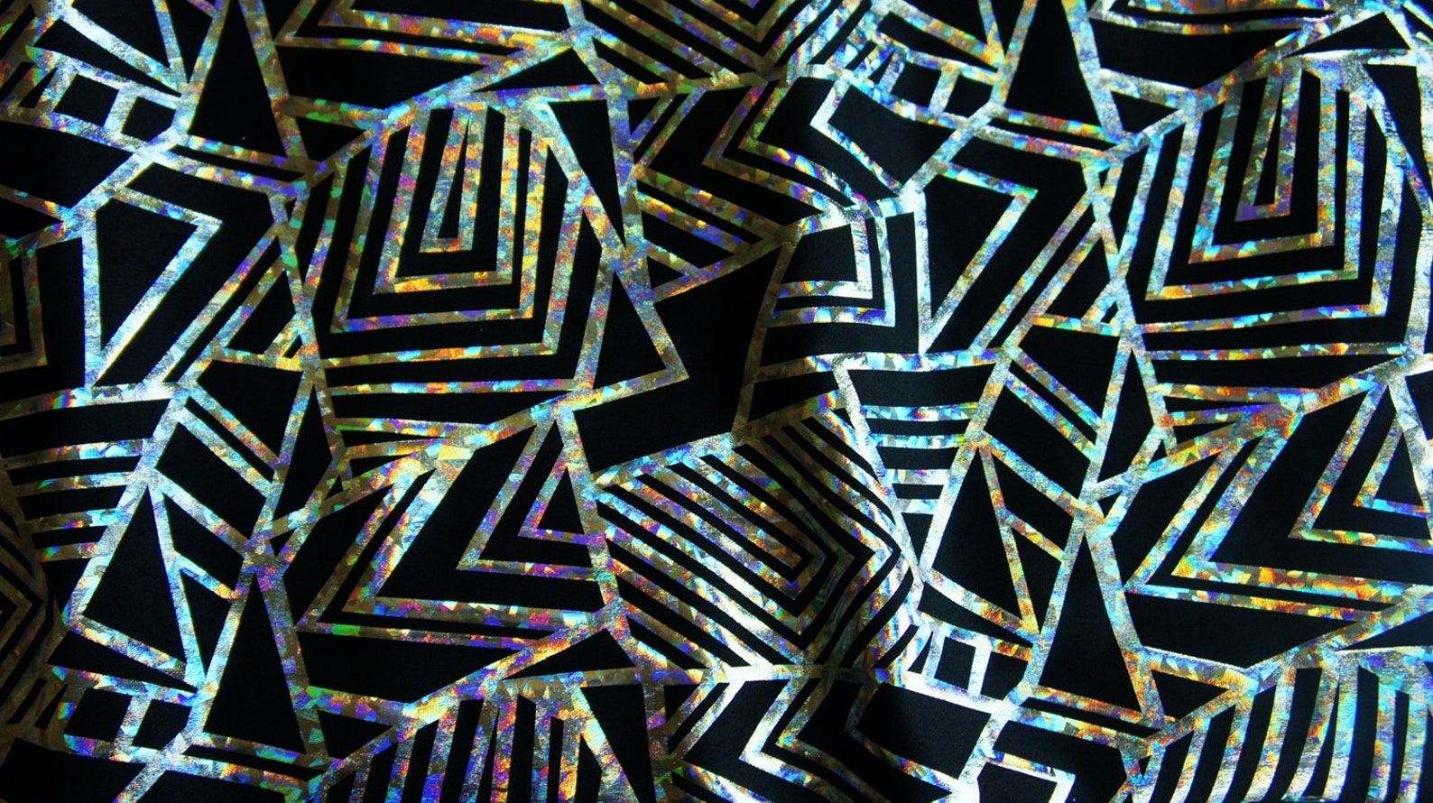 Geometric Hologram Stretch Fabric Multiple Colors Fabric - Etsy