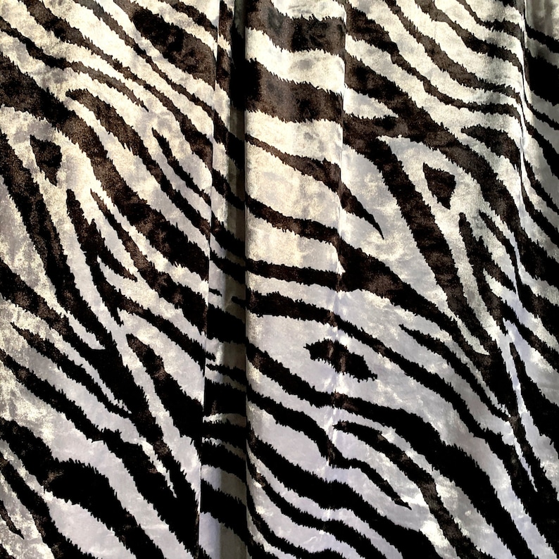 Animal Print Velvet Cheetah Print Velvet Fabric Zebra - Etsy