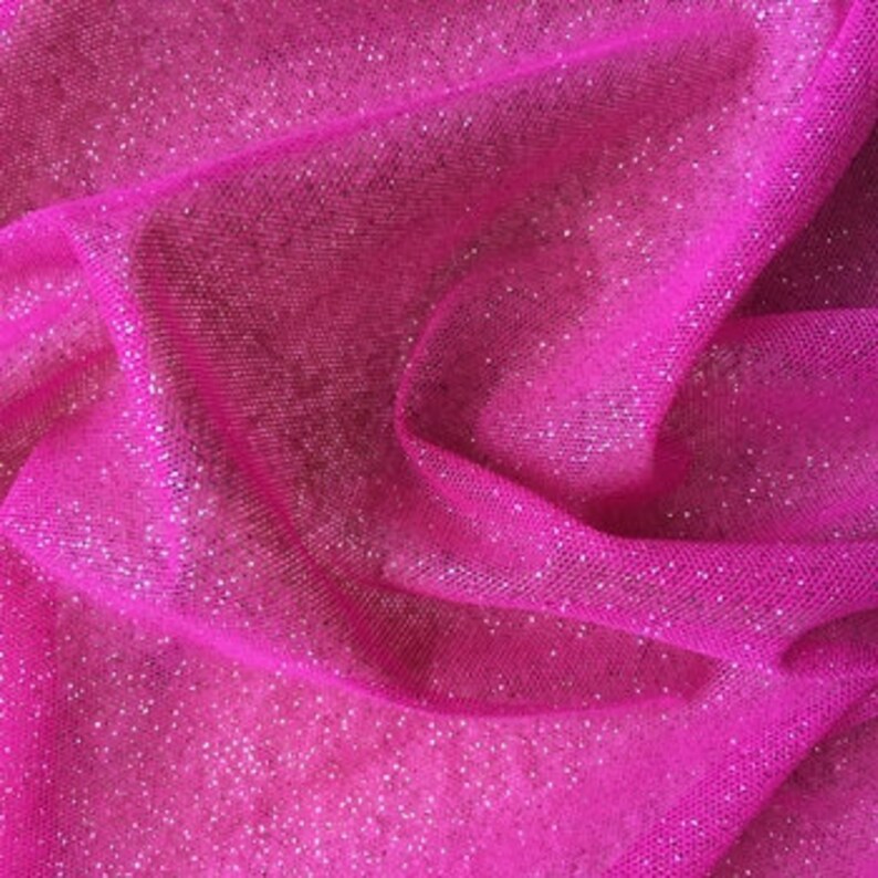 Glitter Mesh Fabric by the Yard Enchanted Mesh Glitter - Etsy