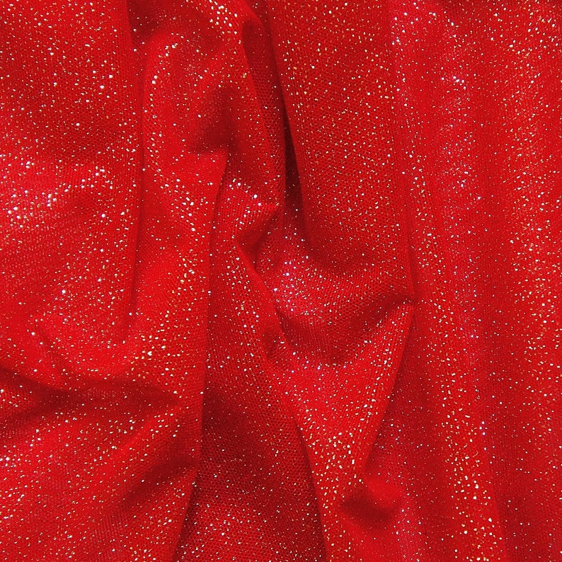 Glitter Mesh Fabric by the Yard Enchanted Mesh Glitter | Etsy