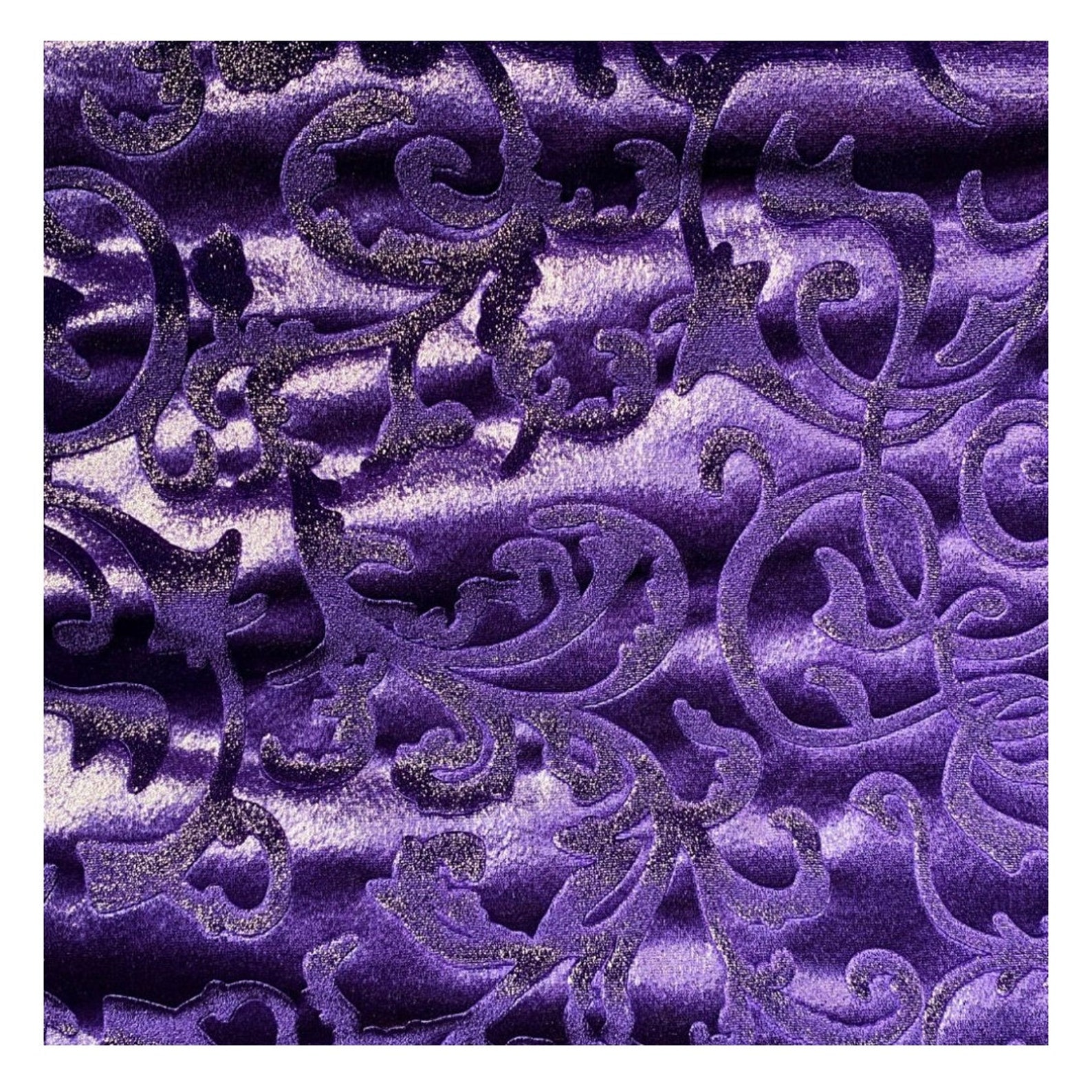 Princess Velvet Embossed Fabric Embossed Velvet Fabric by | Etsy