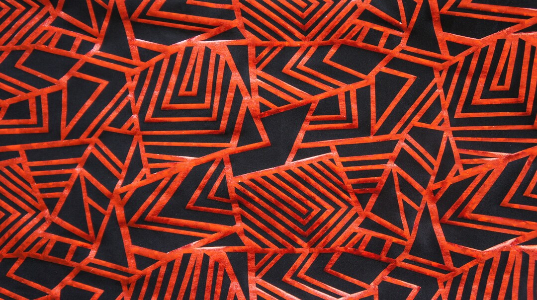 Geometric Hologram Stretch Fabric - Multiple Colors - Fabric by the ...