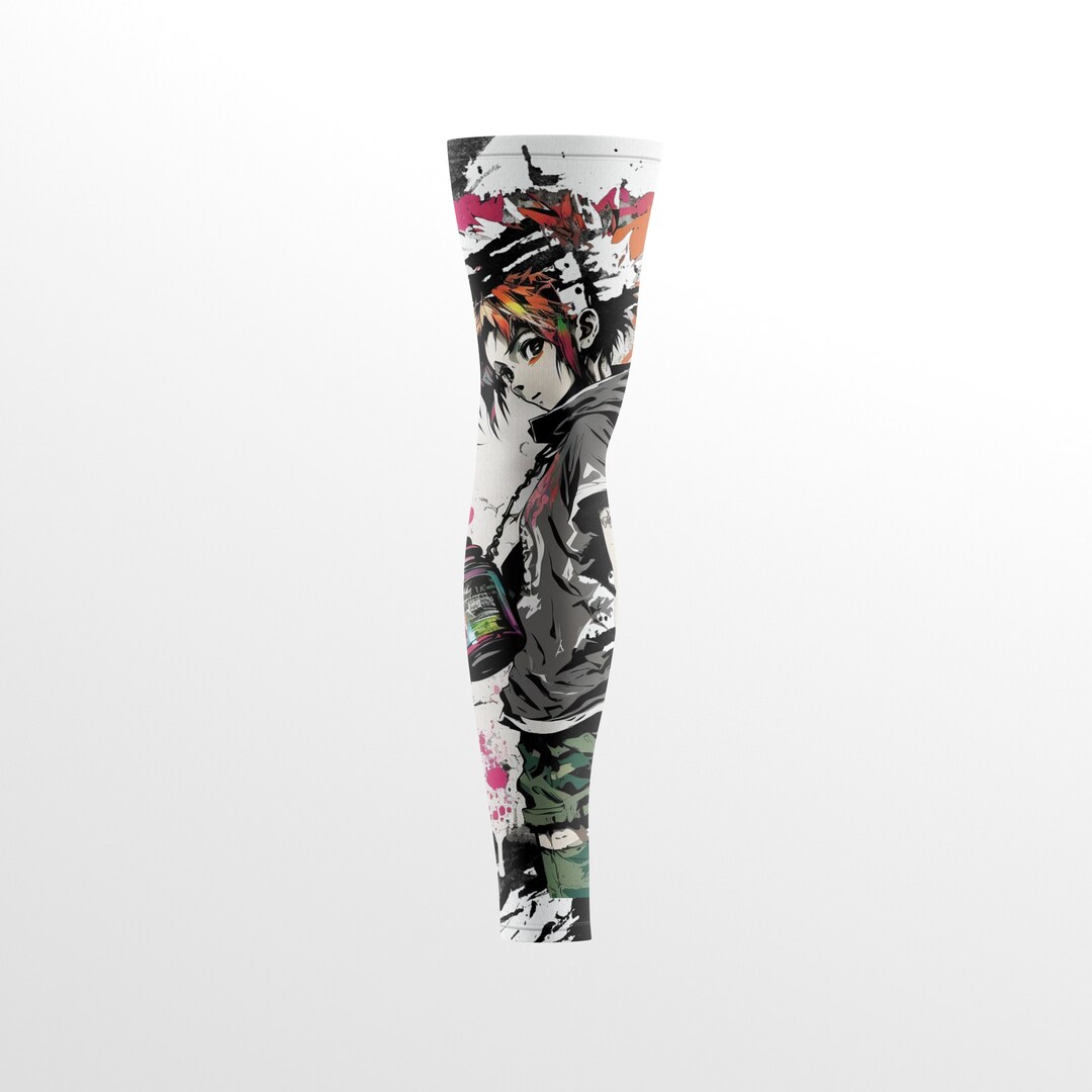 Custom Anime Leg Sleeve Youth And Adult Sizes Available Etsy