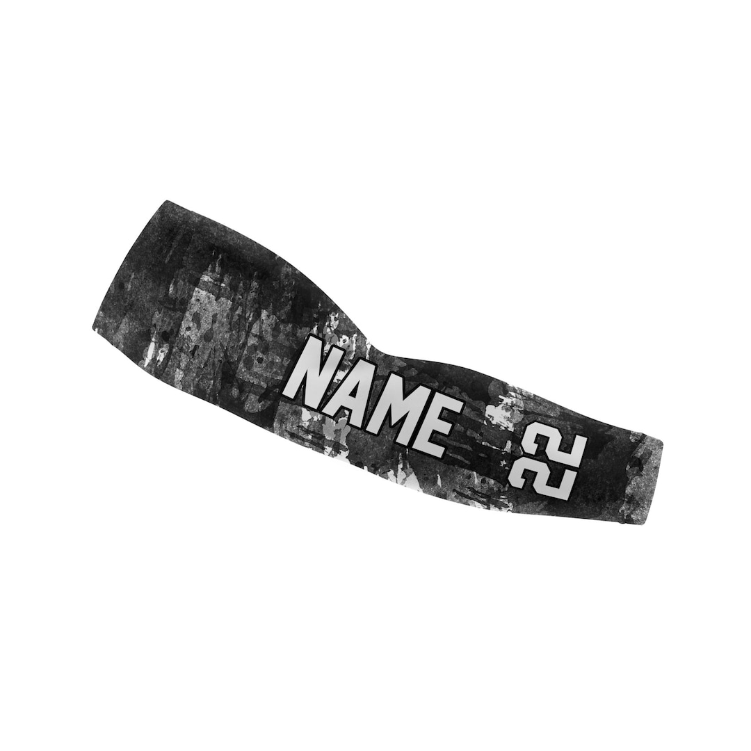 Black White Camo Arm Sleeve, Personalized Arm Sleeve, Custom Arm Sleeve ...