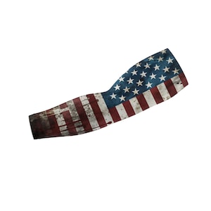 USA Flag Arm Sleeve, Distressed Flag Armwear, American Flag Sports ...