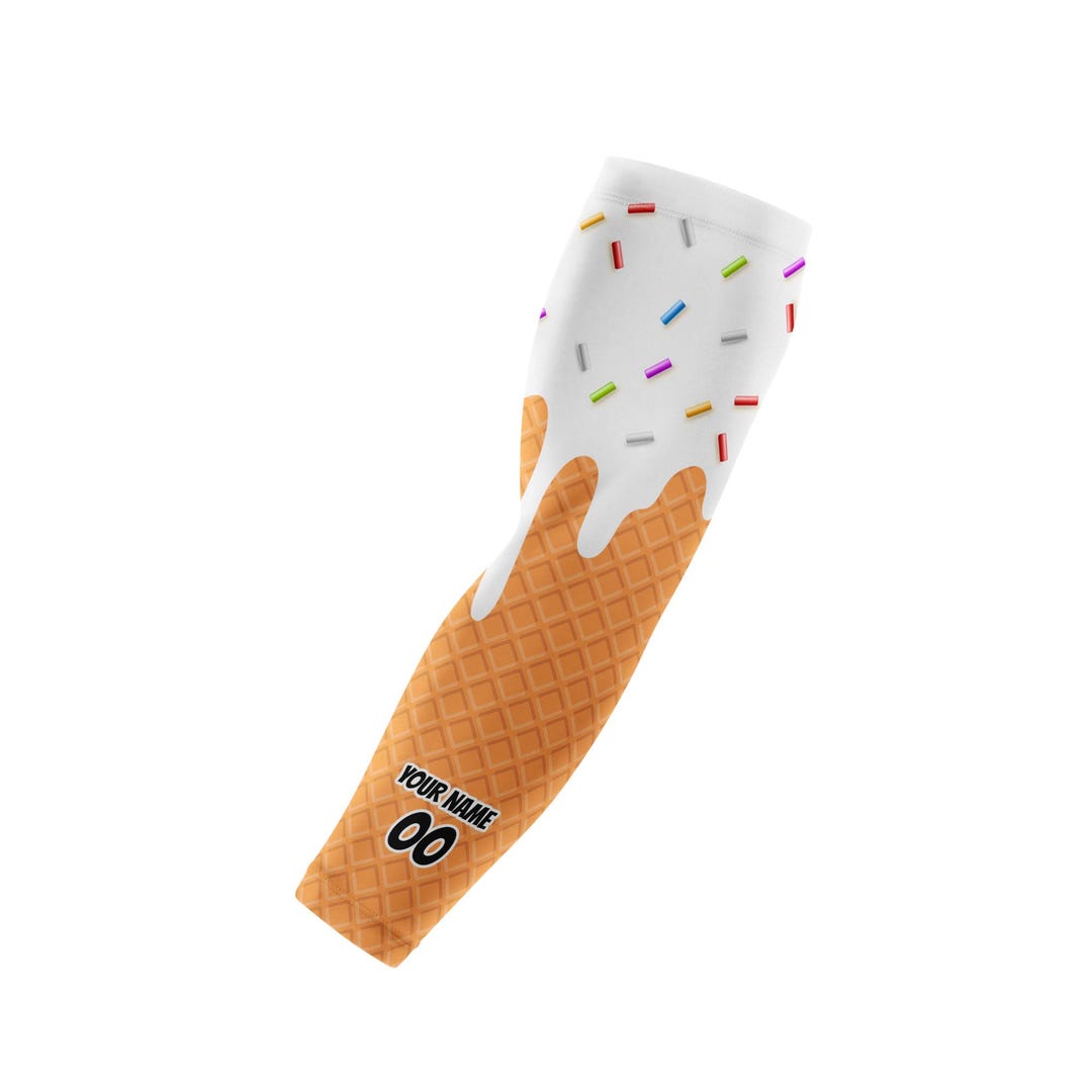 Vanilla Bean Ice Cream Drip Arm Sleeve - Personalized Youth & Adult ...