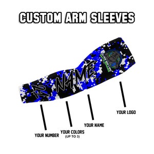 Digital Camo Arm Sleeve, Custom Arm Sleeve, Personalized Sports Gear ...