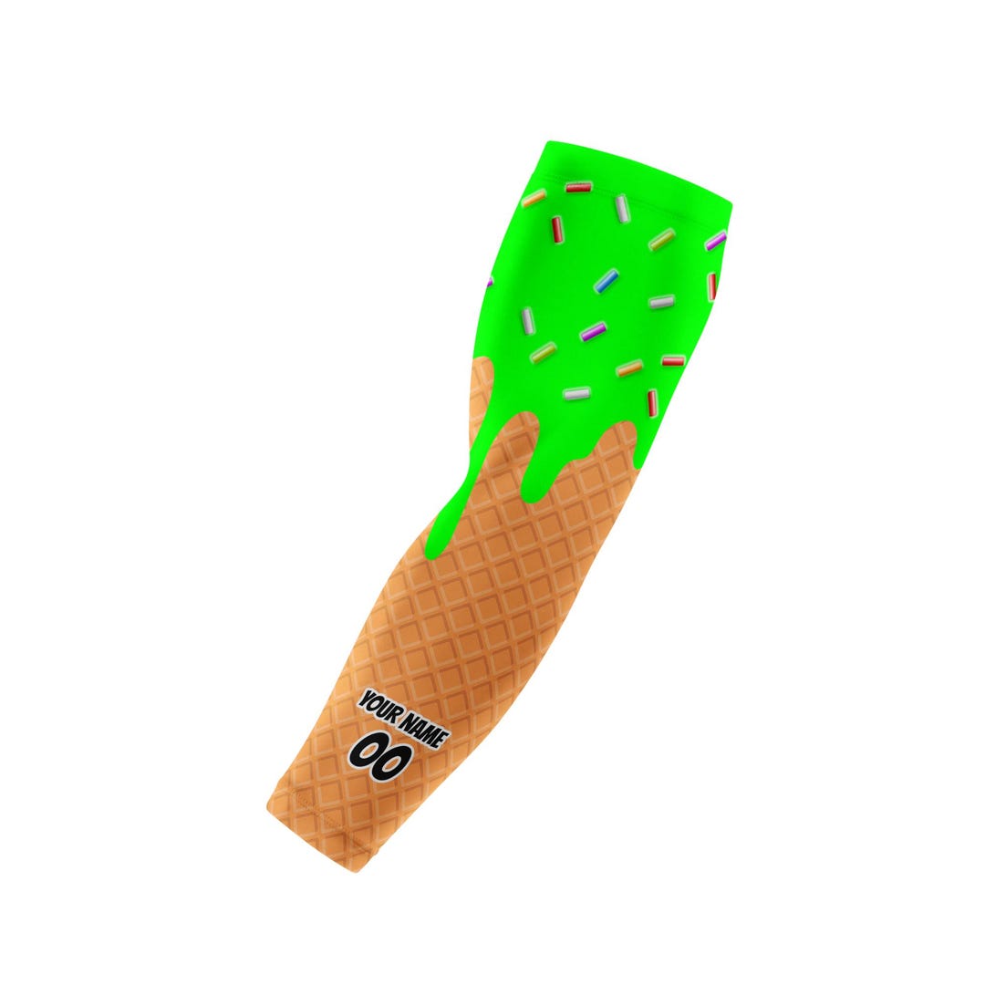 Neon Sorbet Lime Green Drip Arm Sleeve - Personalized Youth & Adult ...