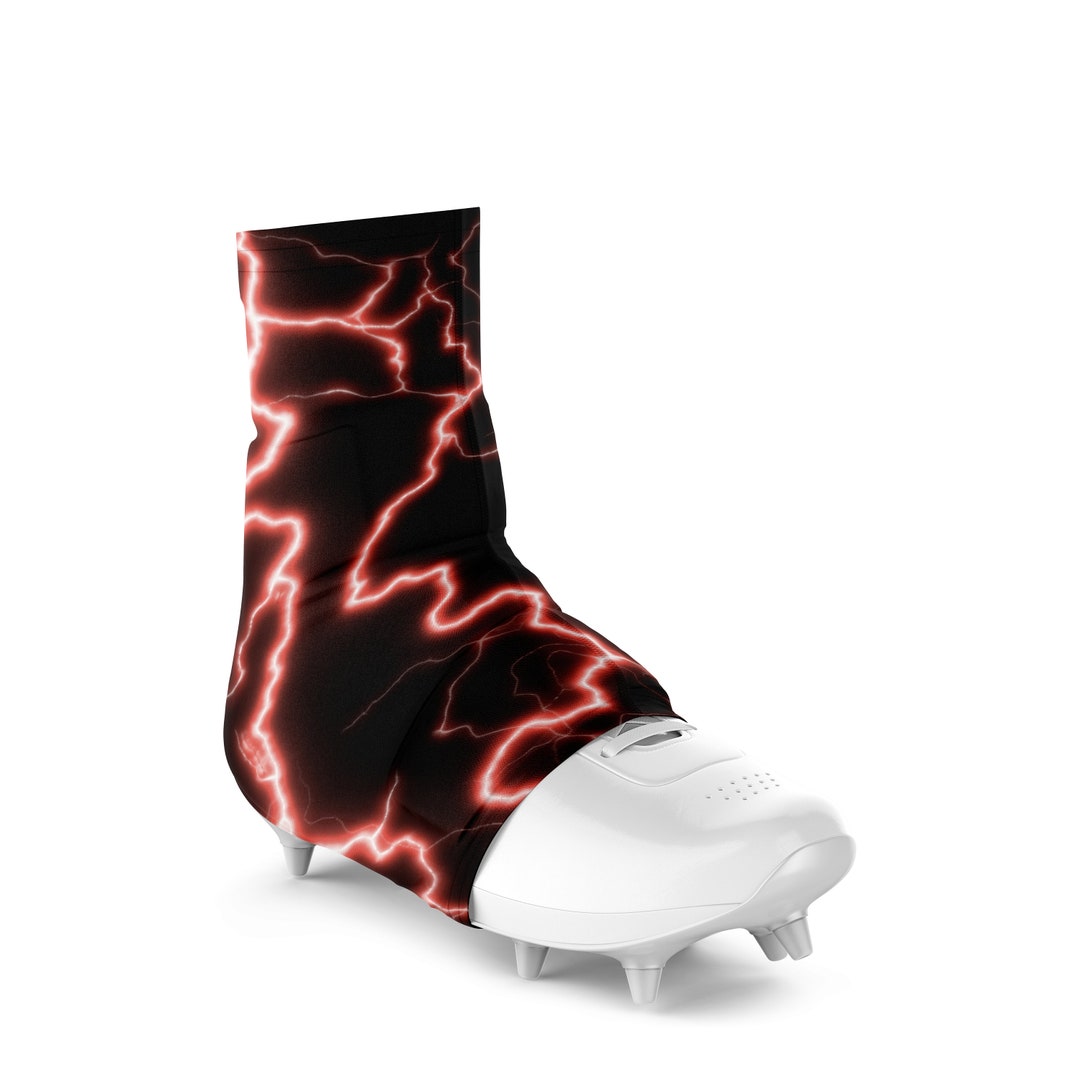 Red Lightning Cleat Covers, Thunder Spats, Adult and Youth Sizes - Etsy