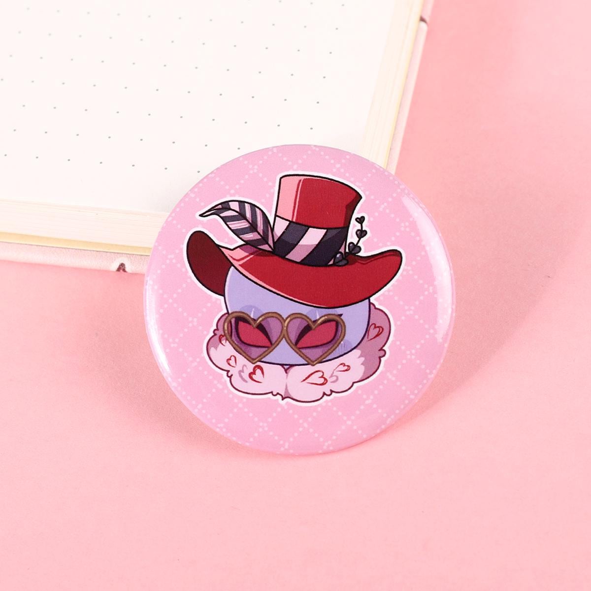 Valentino [hazbin Hotel] | Tin Buttons - Etsy